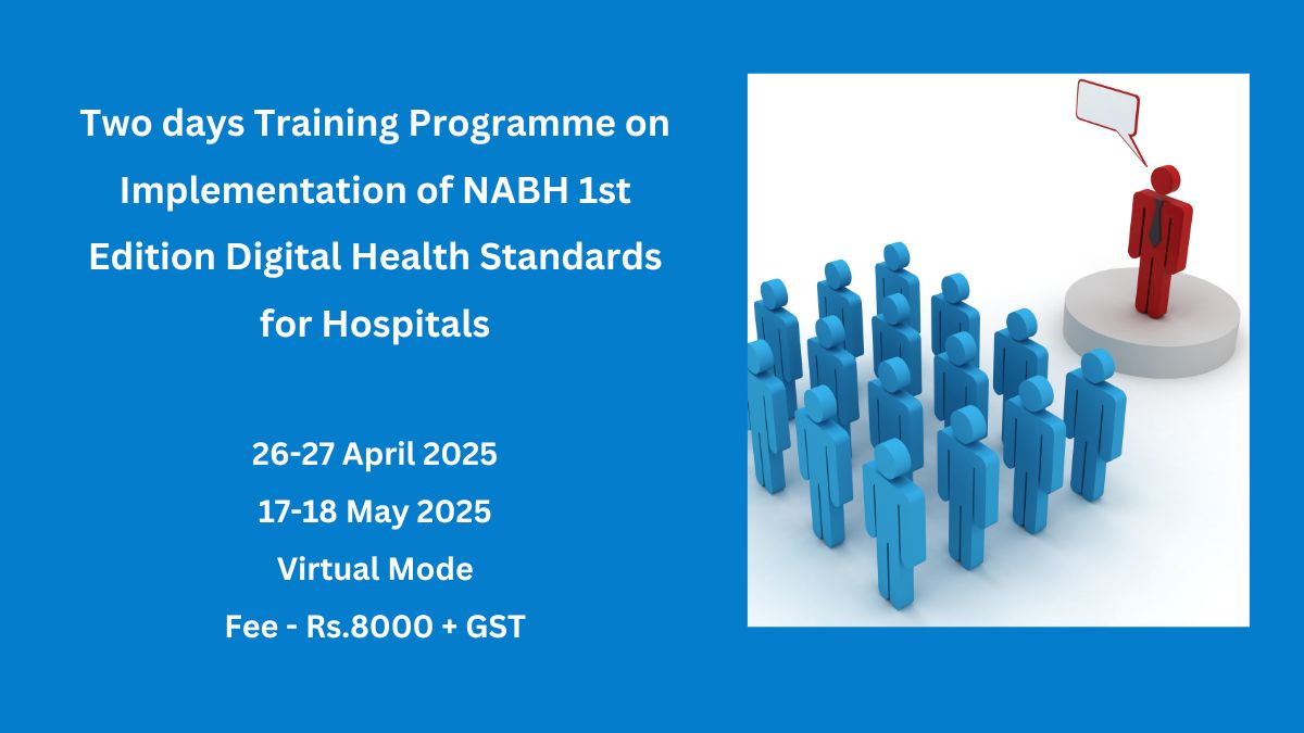Industry Update - Programme on Implementation of NABH 1st Edition ...